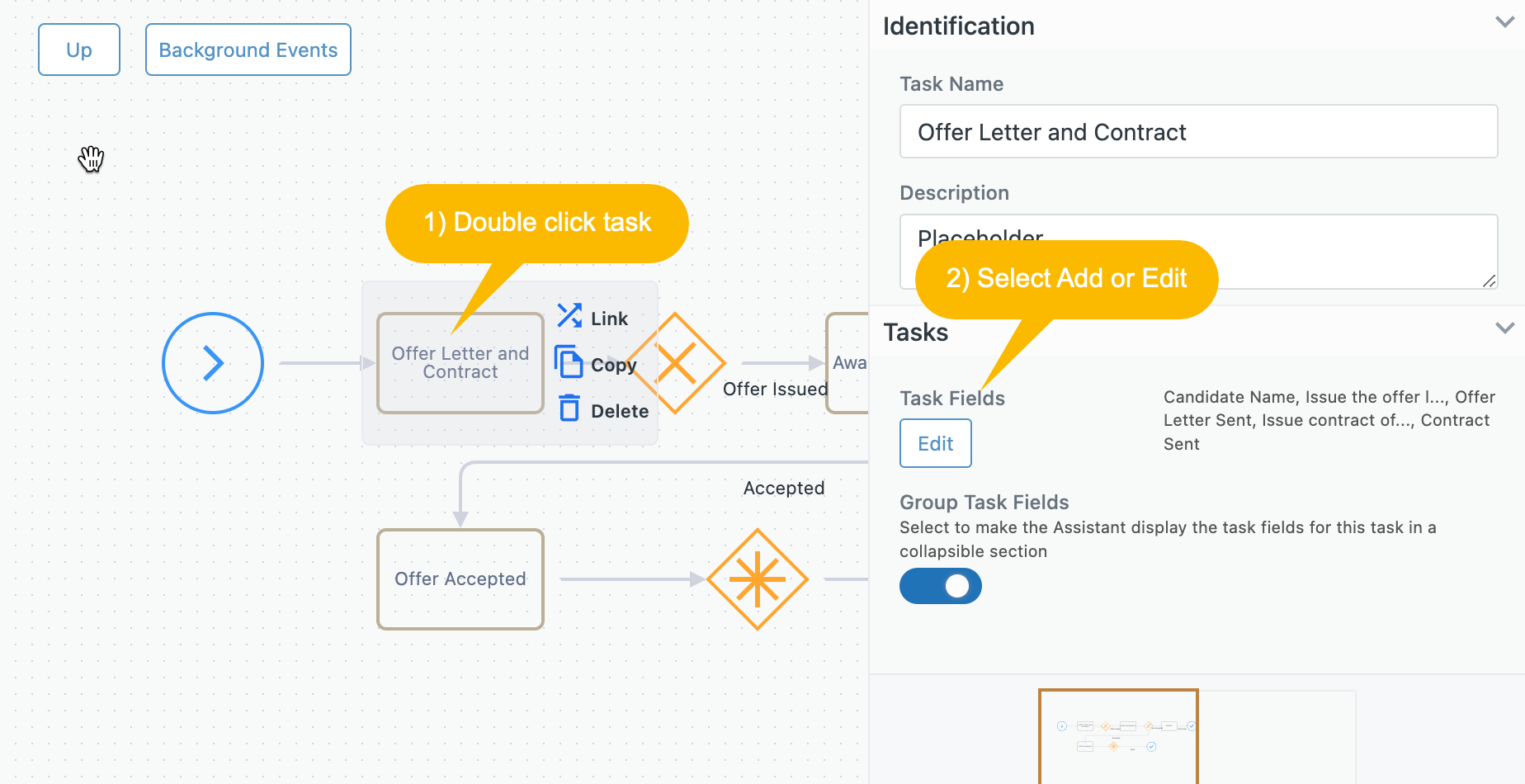 Activity Task Modelling (Advanced Option Choice) – Support